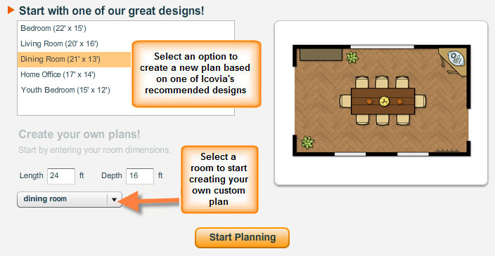 The Icovia Interface > Menu Bar > File Menu > New Plan